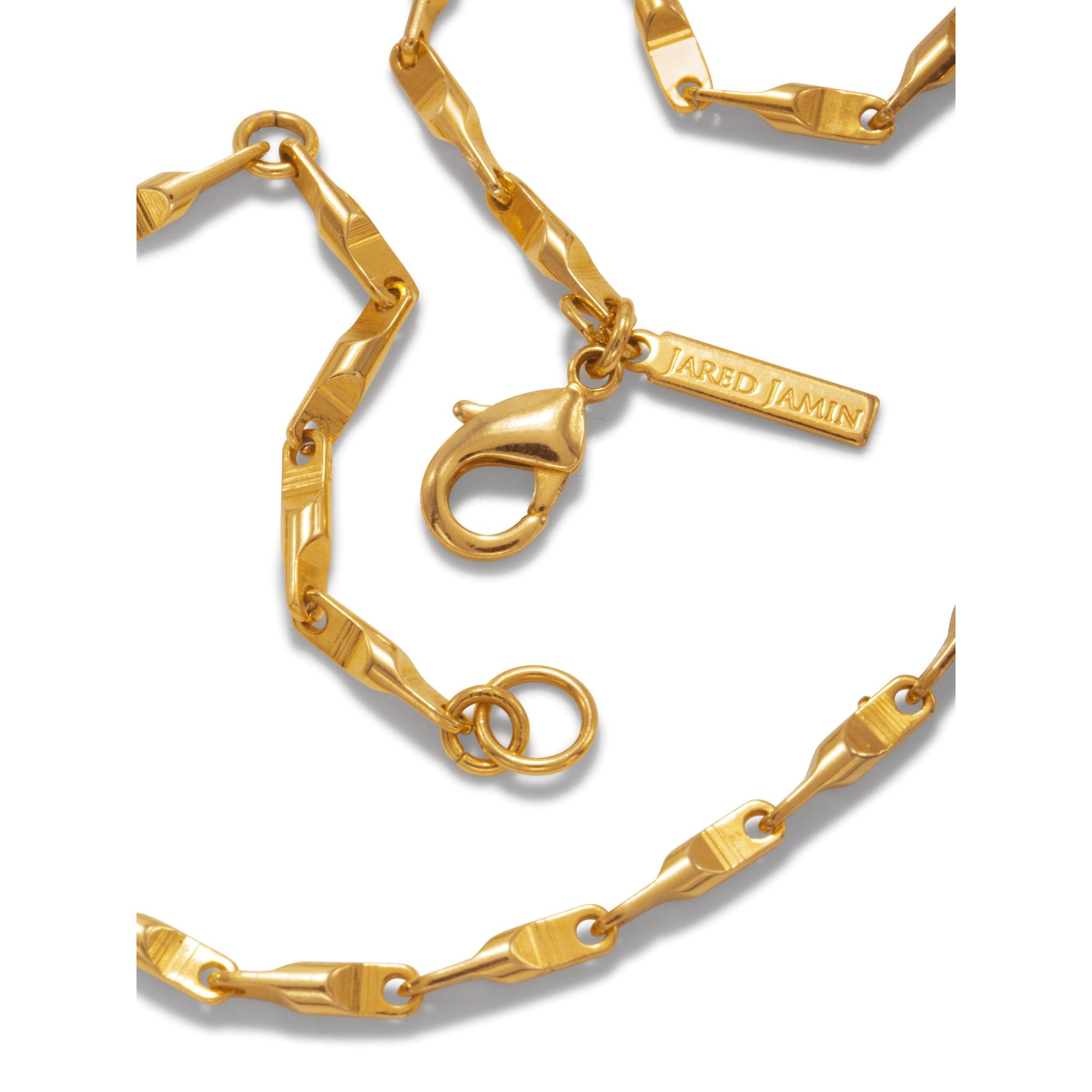 Gold Bobby Bar-Link Chain Necklace - JAREDJAMIN